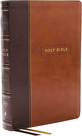 KJV Holy Bible with 73,000 Center-Column Cross References, Brown ...