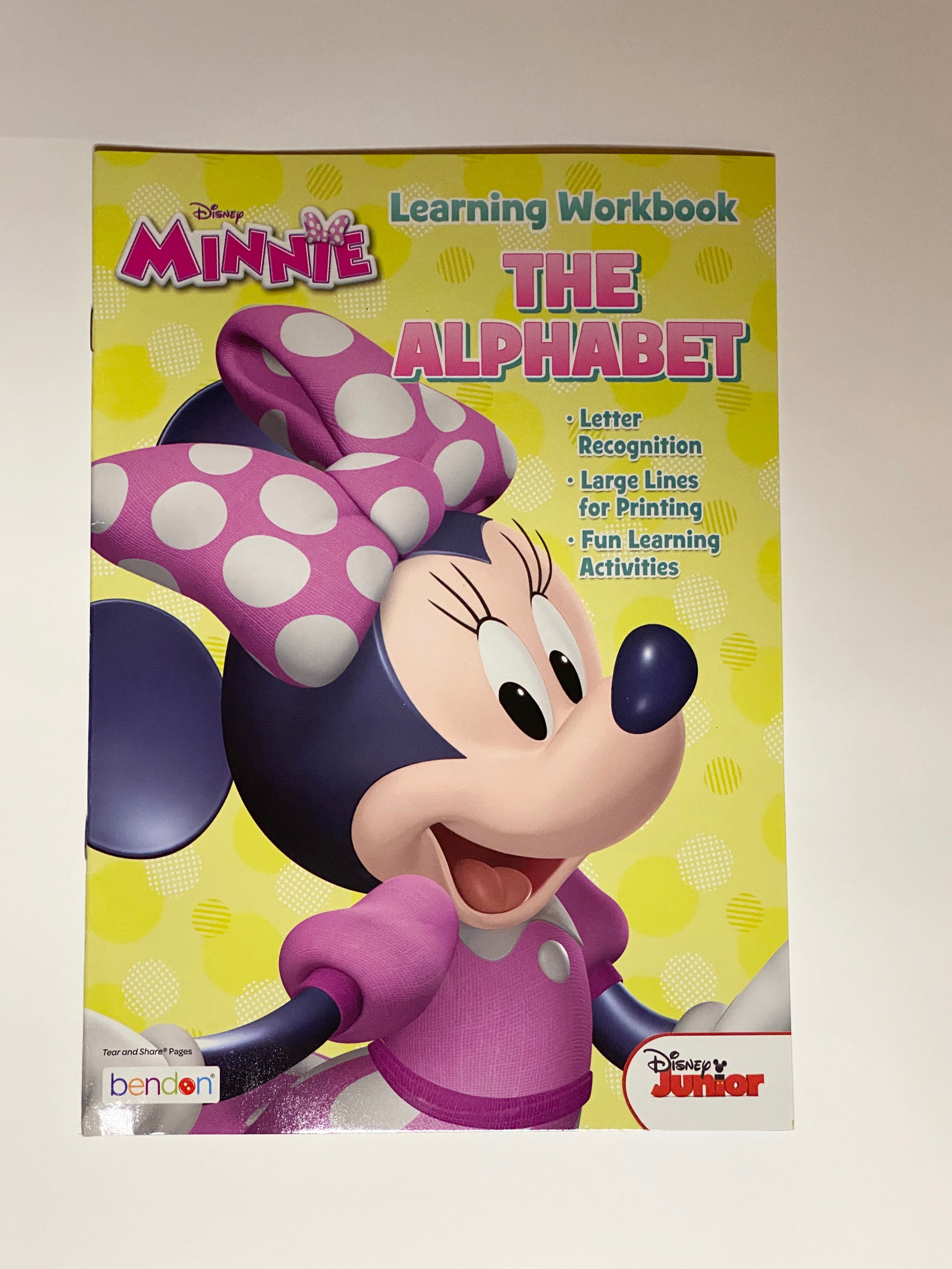 Minnie Mouse Alphabet Learning Workbook | Riches In Reading